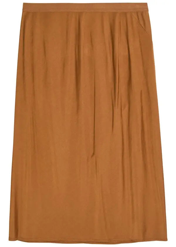 Rick Owens Stretch-jersey Knee-length Skirt - Tan