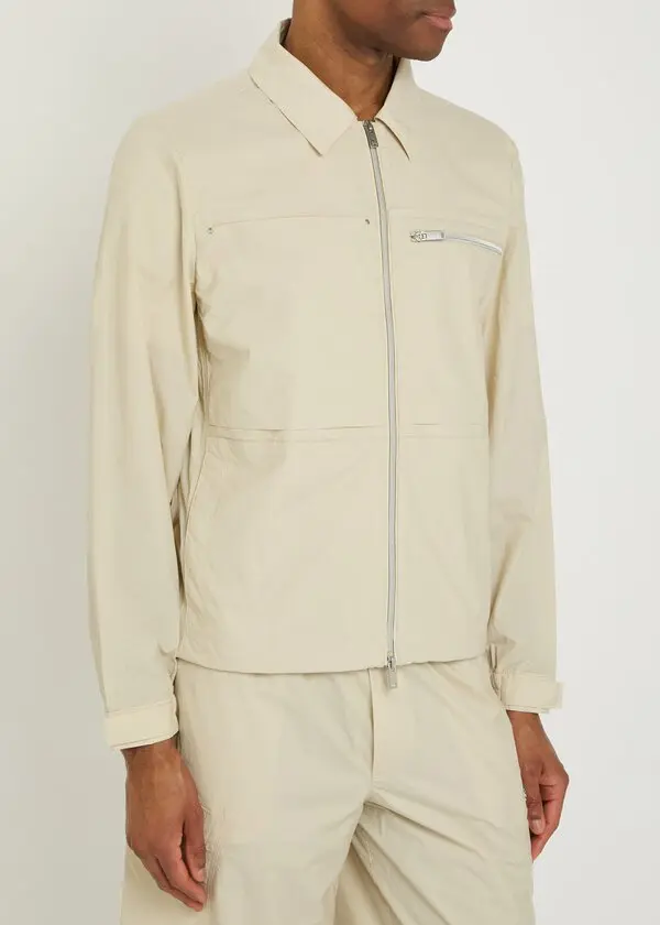 Moose Knuckles Topflight Shell Overshirt - Cream