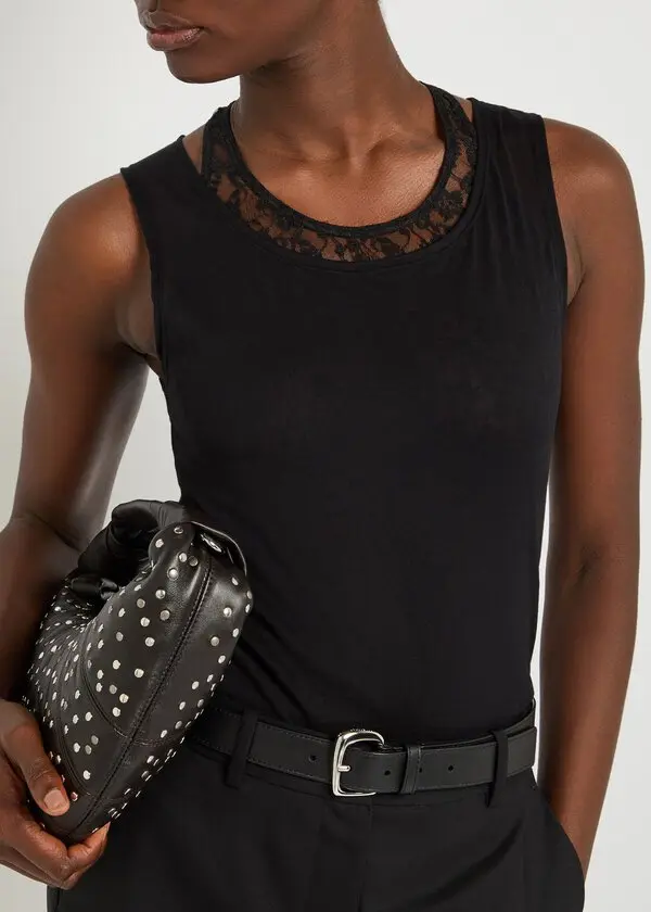 Our Legacy Layered Effect Cotton-blend Tank - Black