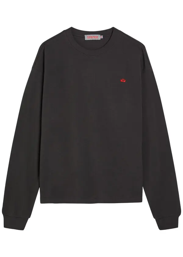 SPENCE Logo-embroidered Piqué T-shirt
