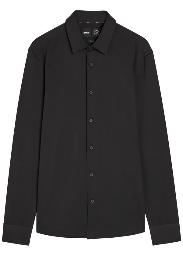 BOSS Hank Jersey Shirt - Black