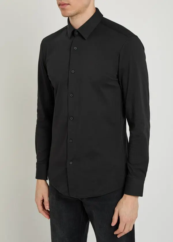 BOSS Hank Jersey Shirt - Black