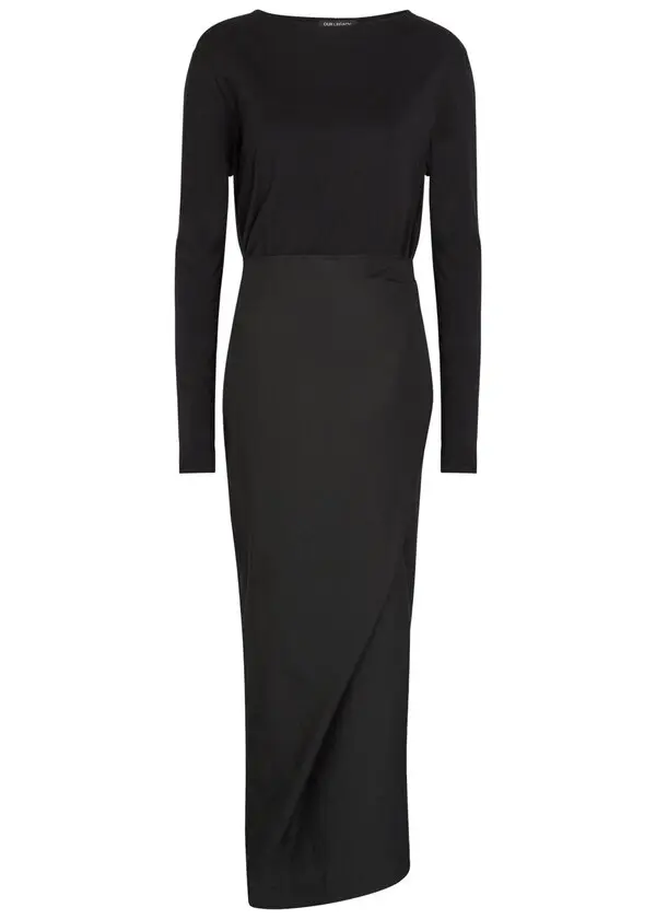 Our Legacy Twisted Wrap-tie Cotton Maxi Dress