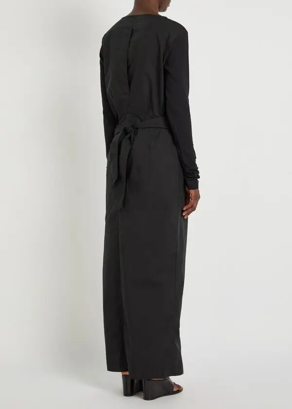 Our Legacy Twisted Wrap-tie Cotton Maxi Dress