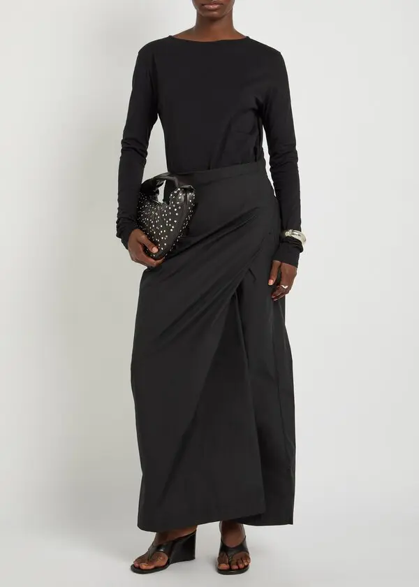 Our Legacy Twisted Wrap-tie Cotton Maxi Dress
