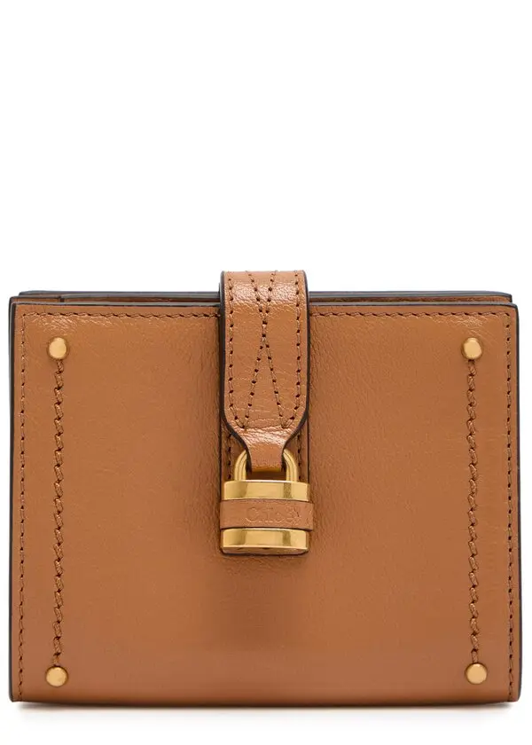 Chloé Paddington Grained Leather Wallet - Brown