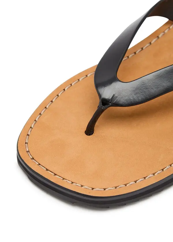 THE ROW City Leather Flip Flops