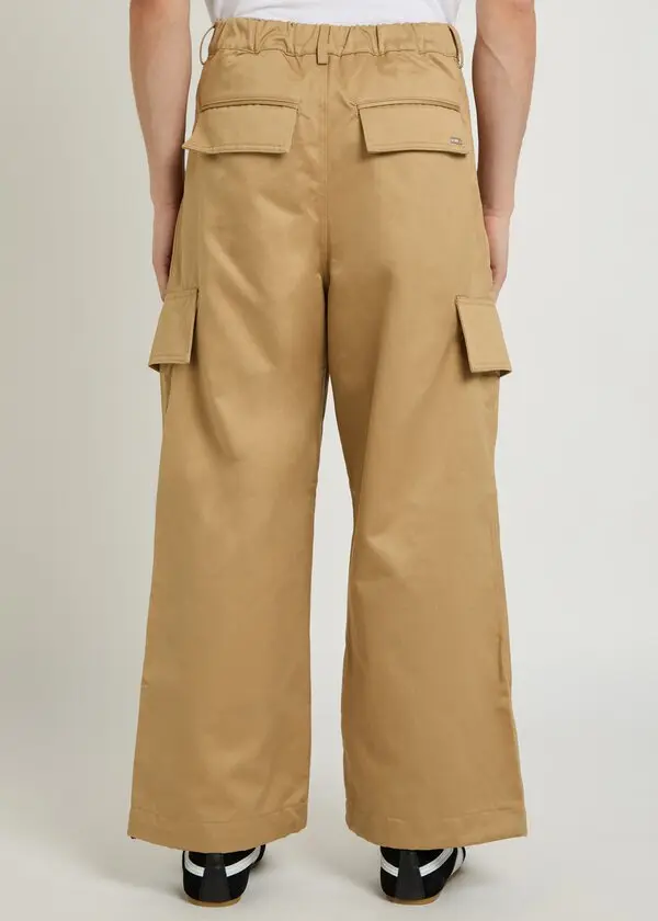NAHMIAS Oversized Cargo-twill Trousers - Sand