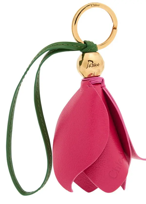 Chloé Tulip Leather Bag Charm