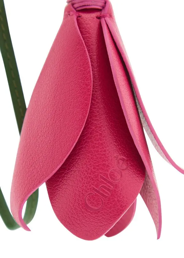 Chloé Tulip Leather Bag Charm