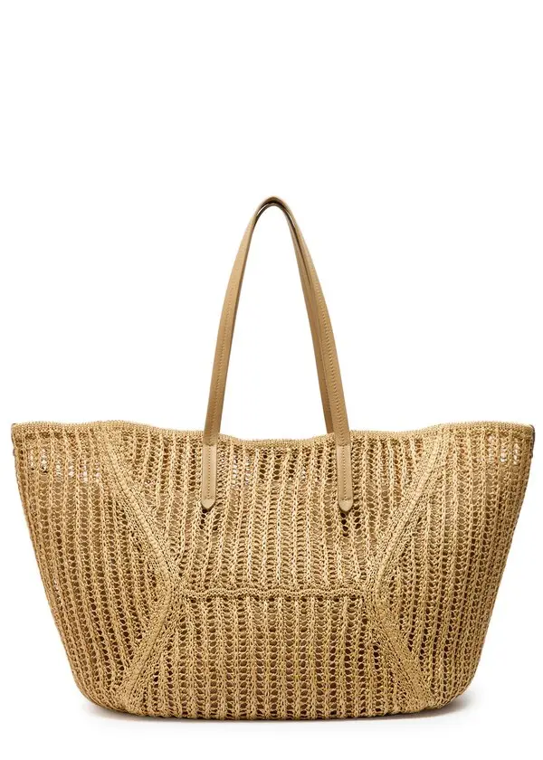 Brunello Cucinelli Raffia Tote Bag - Beige