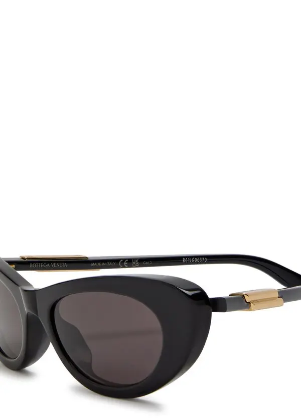 Bottega Veneta Narrow Cat-eye Sunglasses
