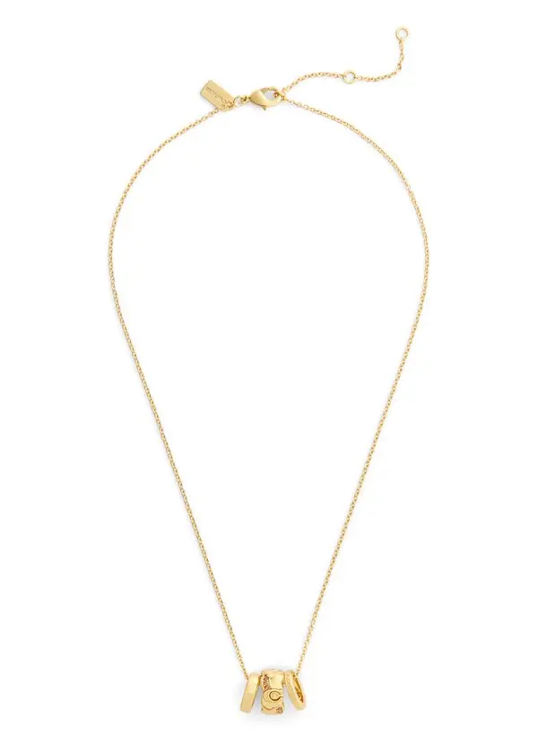 COACH Braided Charm Necklace