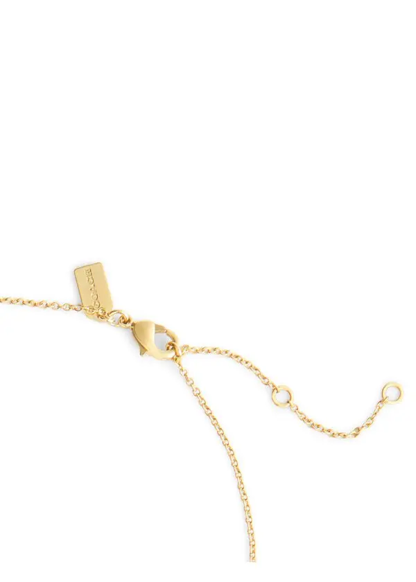 COACH Braided Charm Necklace