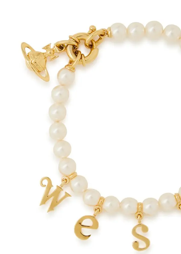 VIVIENNE WESTWOOD Leanne Letter-charm Bracelet