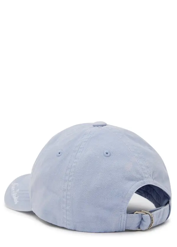Acne Studios Logo-embroidered Cotton Cap - Light Blue
