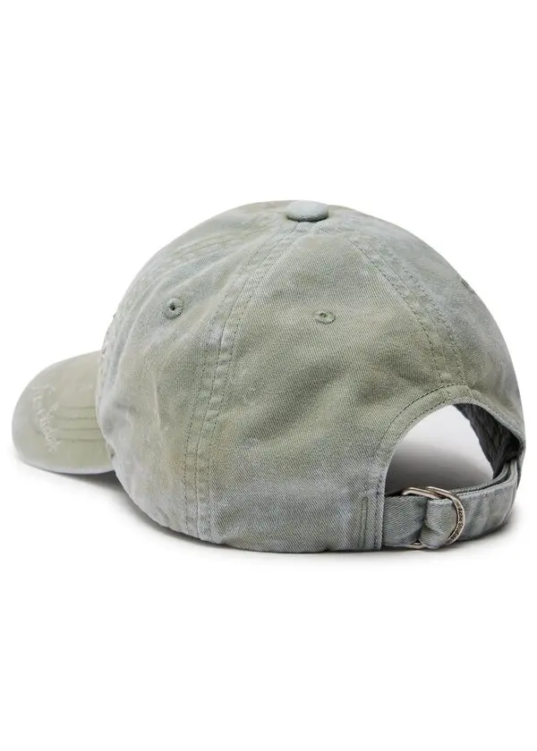 Acne Studios Logo-embroidered Cotton Cap - Grey