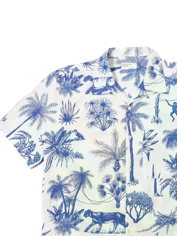 Universal Works Camp Graphic-print Shirt - White