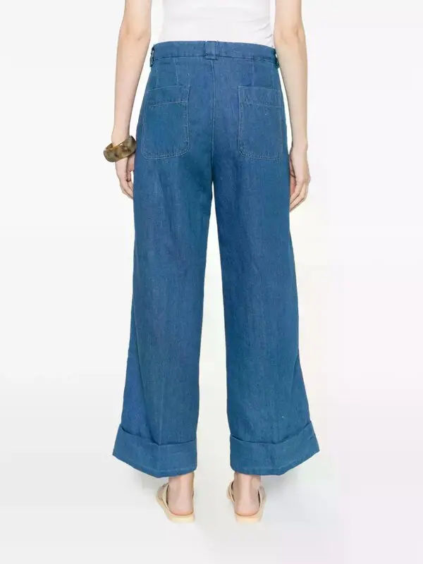 WHITE SAND Cuffed Trousers