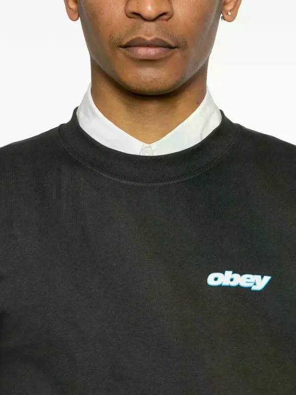 Obey Crewneck T-shirt - Grey