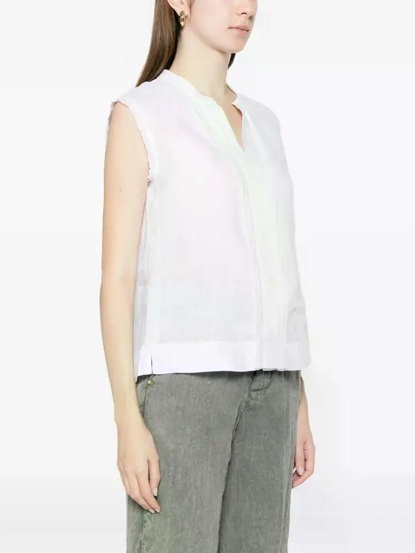TRAME AUREE Linen Sleeveless Shirt