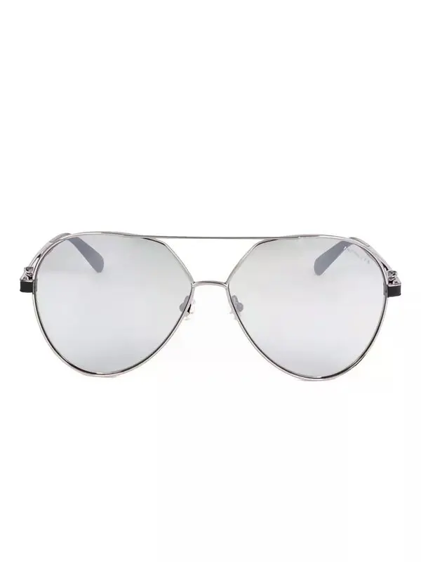 Moncler Pilot Frame Sunglasses - Silver