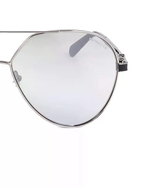 Moncler Pilot Frame Sunglasses - Silver