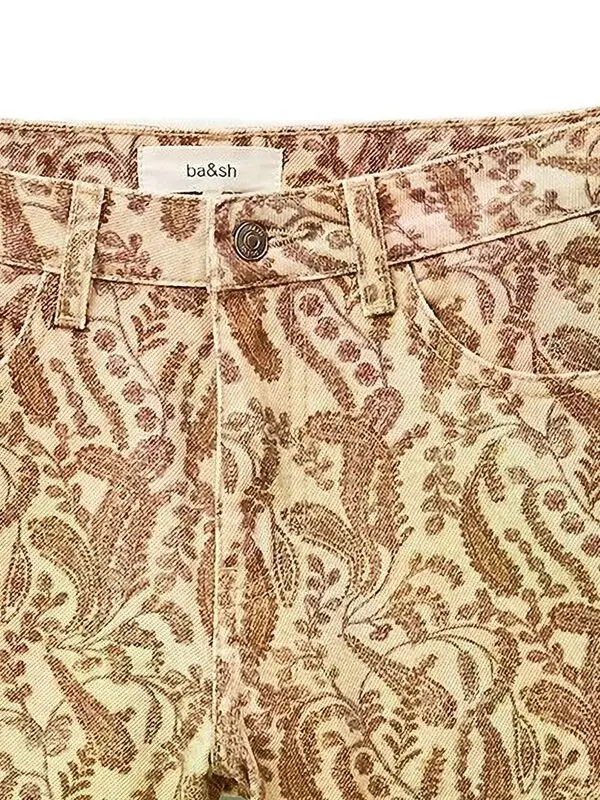 Ba&sh Paisley Print Shorts