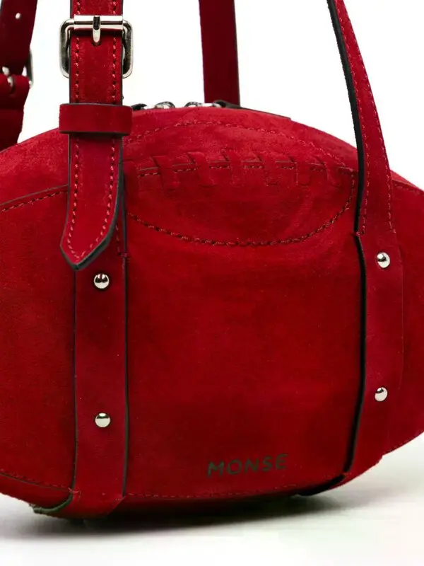 Monse Football Shoulder Bag - Red