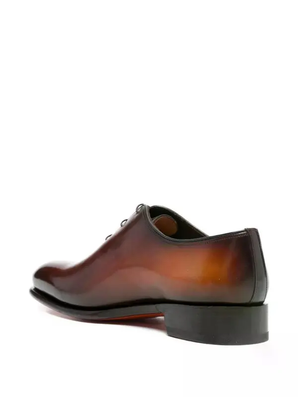 Santoni Lace-up Almond-toe Loafers