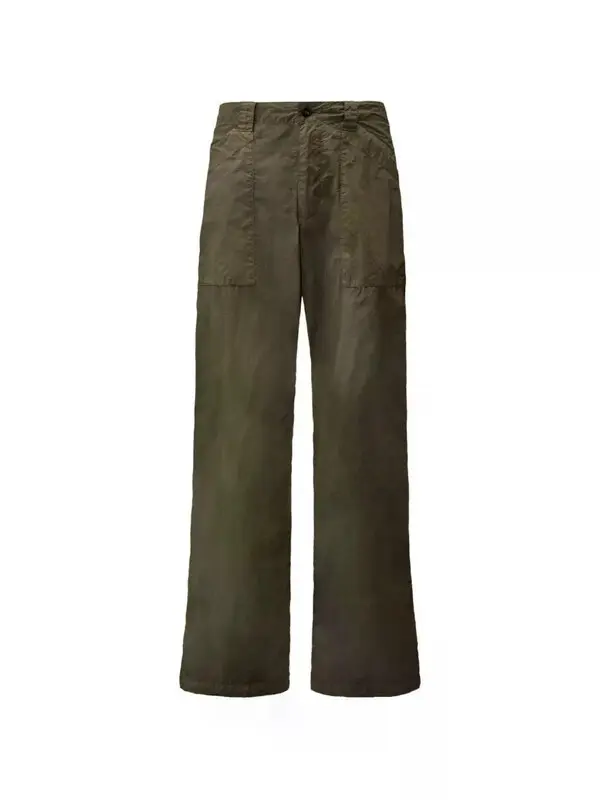 C.P. COMPANY Straight Trousers With Patch Pockets - Green