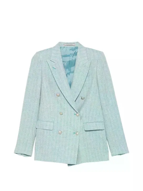 Tagliatore Herringbone Double-breasted Jacket