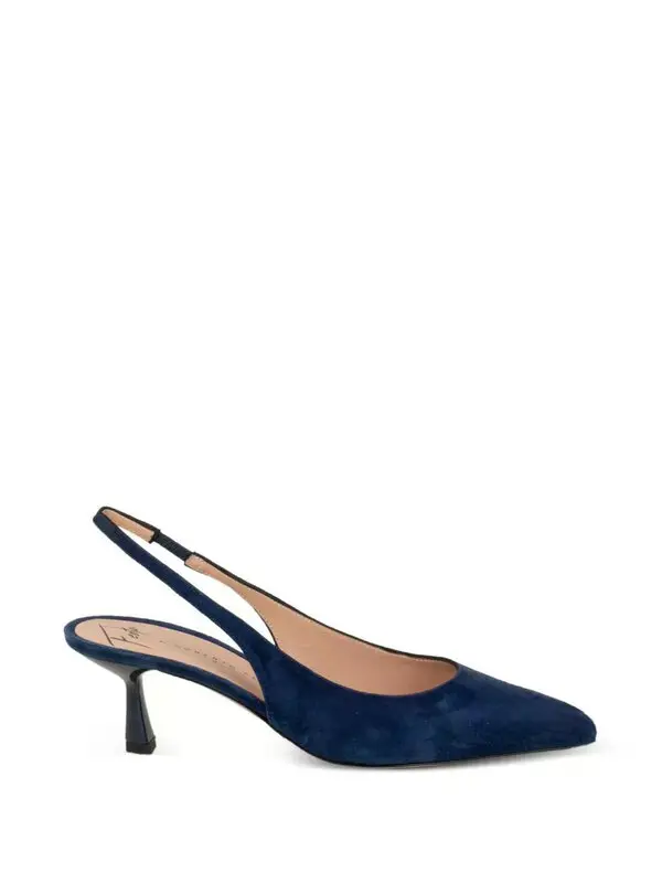 Roberto Festa Pointed Toe Slingback Sandals - Blue