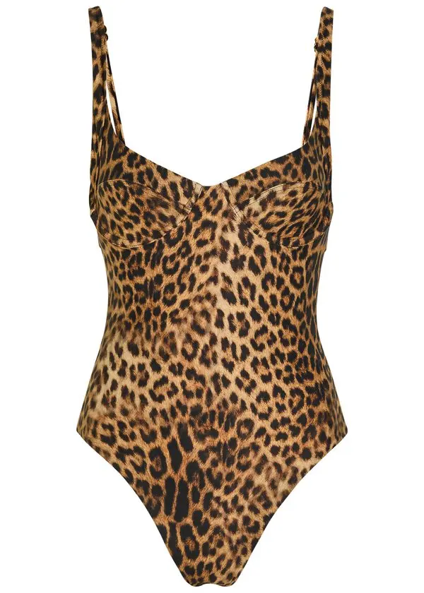 Melissa Odabash Mauritius Cheetah-print Swimsuit - Leopard