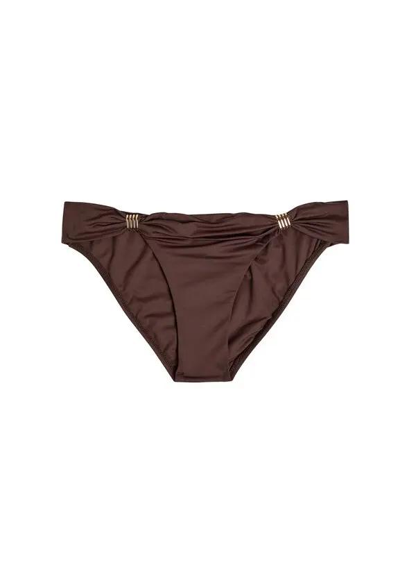 Melissa Odabash Grenada Bikini Briefs - Brown
