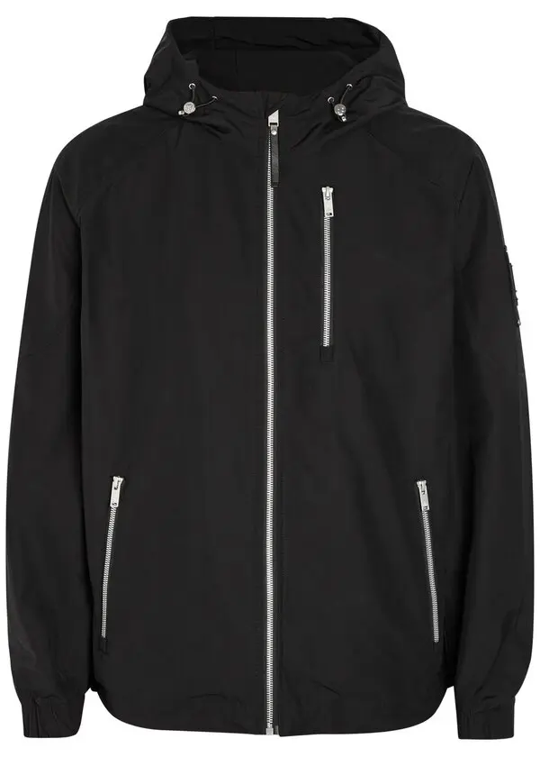 Moose Knuckles Charlesbourg Hooded Shell Jacket - Black