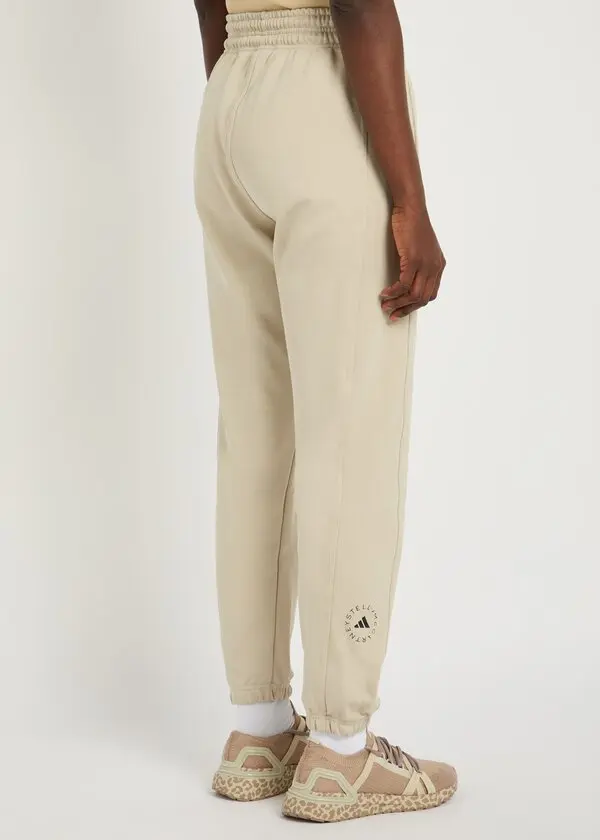 Stella McCartney Adidas X Logo-print Cotton Sweatpants - Beige