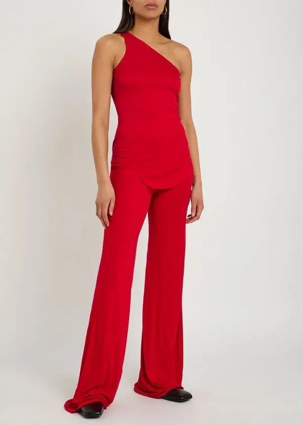 Rick Owens One-shoulder Tank Top - Red