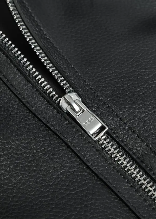 BOSS Grained Leather Jacket