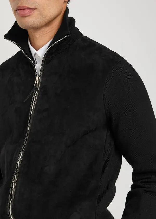 TOM FORD Suede And Wool-blend Jacket