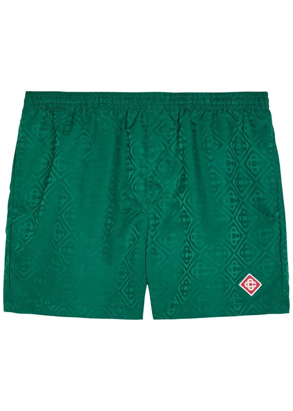Casablanca Monogram Shell Swim Shorts - Green