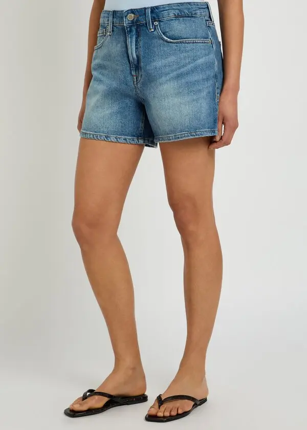 Good American Stretch-denim Shorts