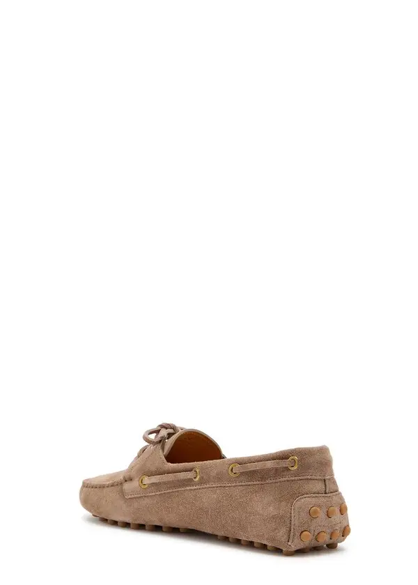 TOD'S Gommino Suede Loafers - Brown