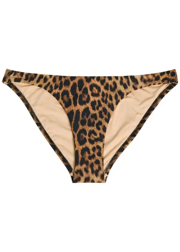 Melissa Odabash Prague Print Bikini Bottoms - Leopard