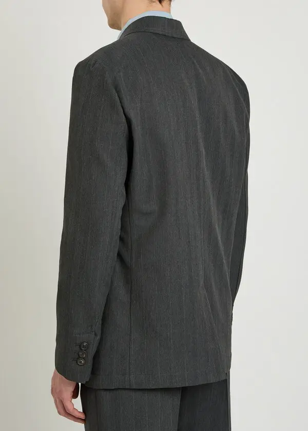 Our Legacy Unconstructed Ceremony Pinstriped Woven Blazer - Stripe