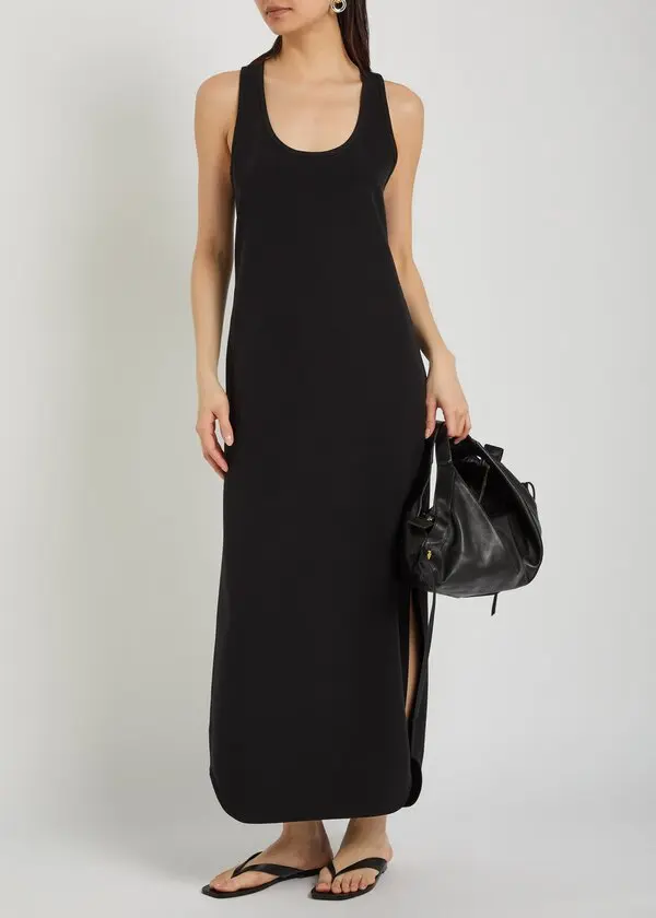 Wardrobe.NYC Stretch-crepe Maxi Dress - Black