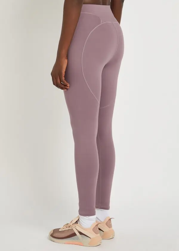 Stella McCartney Adidas X 7/8 Stretch-jersey Cropped Leggings - Purple