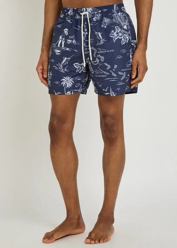 Polo Ralph Lauren Printed Swim Shorts - Blue