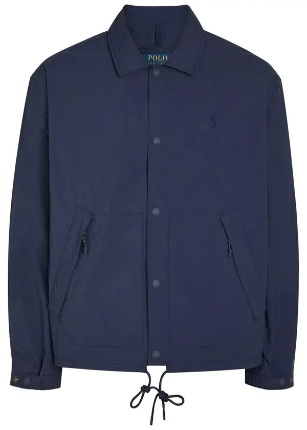 Polo Ralph Lauren Logo-embroidered Crinkled Shell Windbreaker Jacket