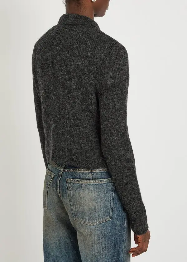 Our Legacy Mazzy Alpaca-blend Cardigan - Dark Grey